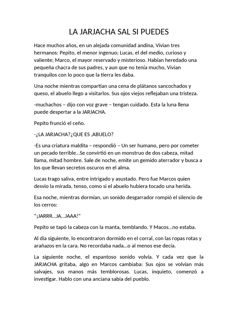 La maldición de la jarjacha | PDF