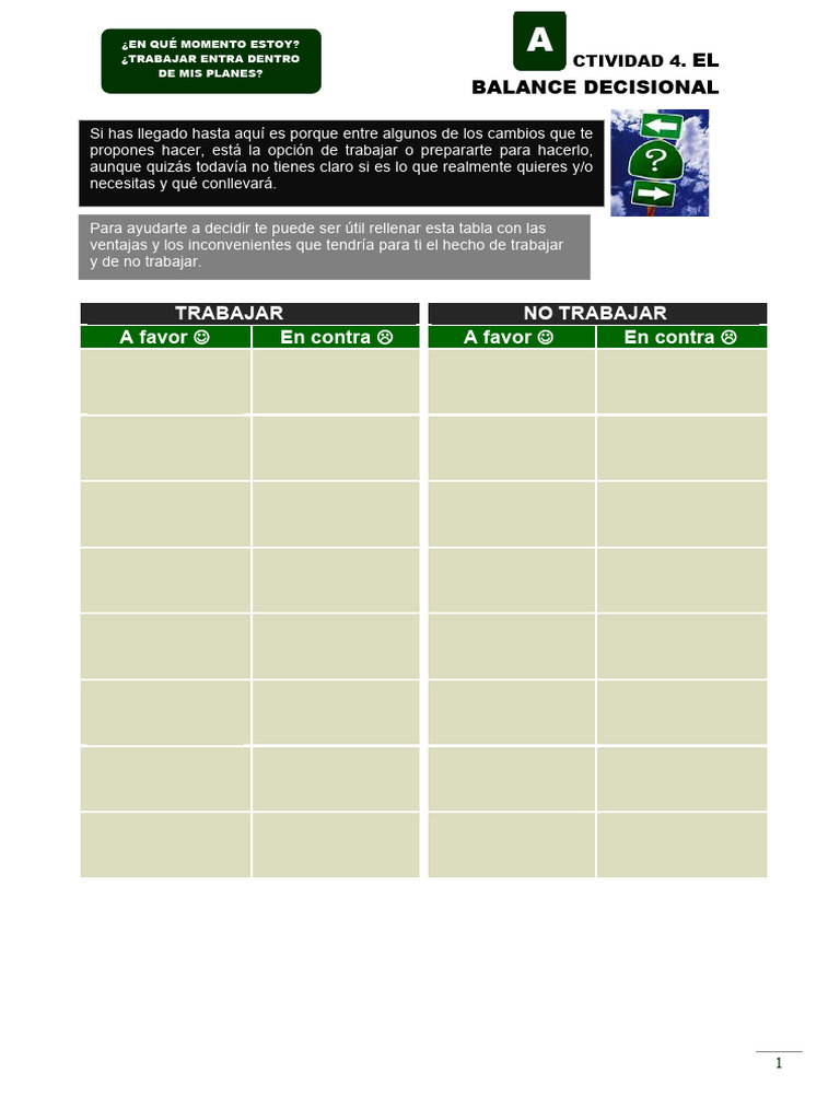 Explora Es 1 Balance Decisional | PDF