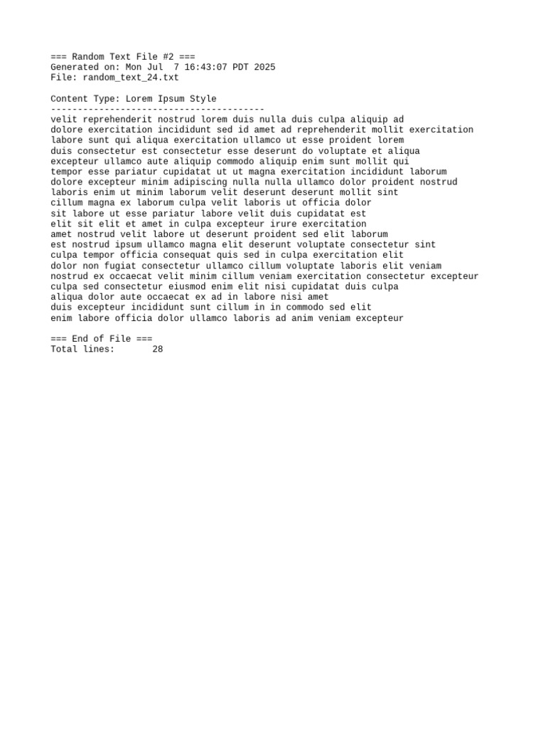 Random Text 24 | PDF