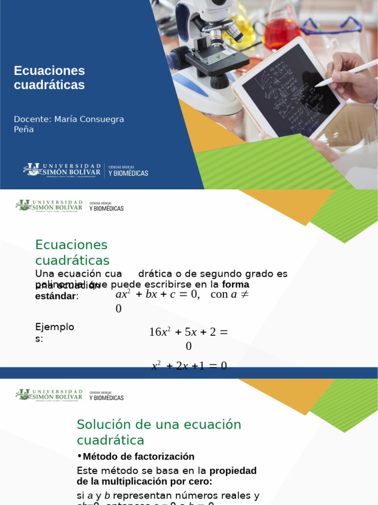 2.7 Ecuaciones Cuadráticas | PDF | Ecuación cuadrática | Ecuaciones