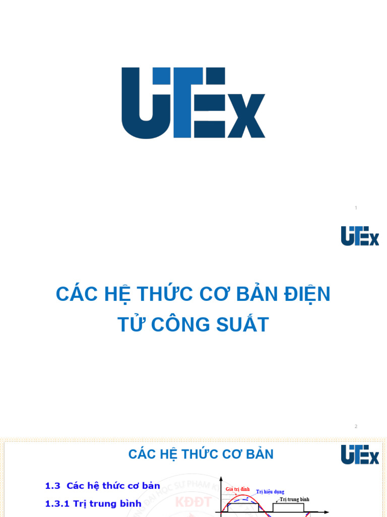 UTEx C1.2 Cac He Thuc Co Ban | PDF