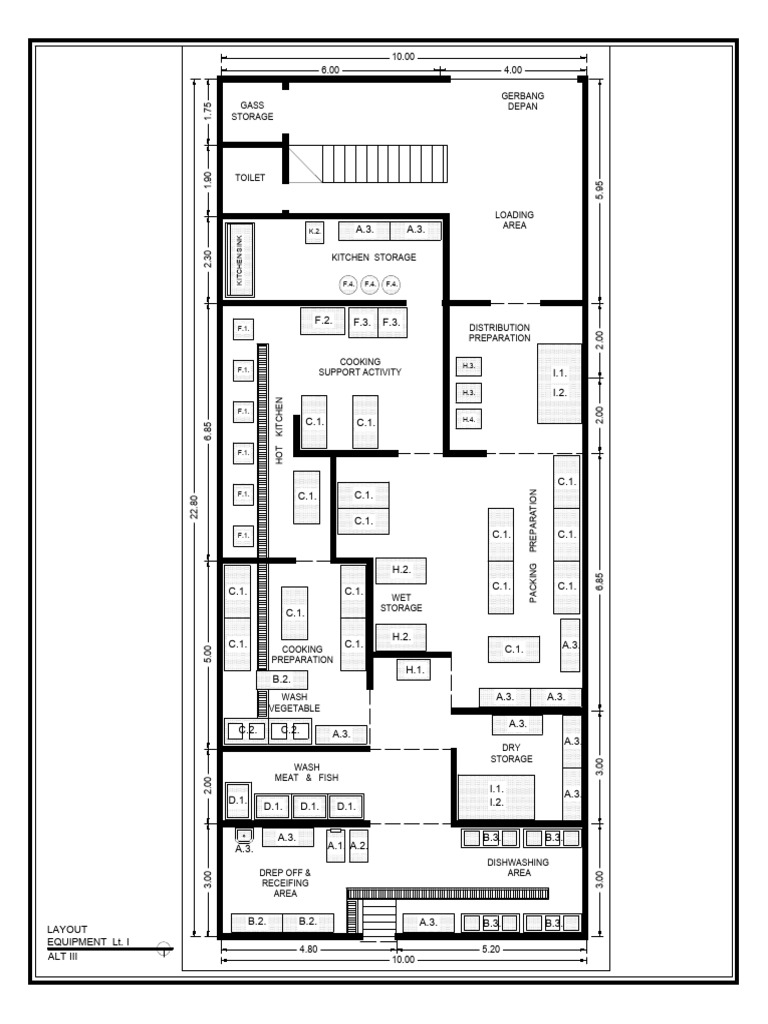 LayOut Peralatan Mahesa Alt.3 | PDF | Cooking | Food And Drink Preparation