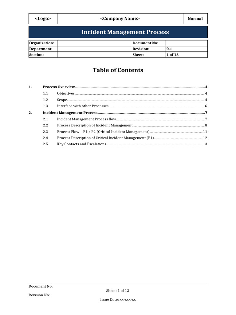 Incident Management Process | PDF | Information Technology | Computing