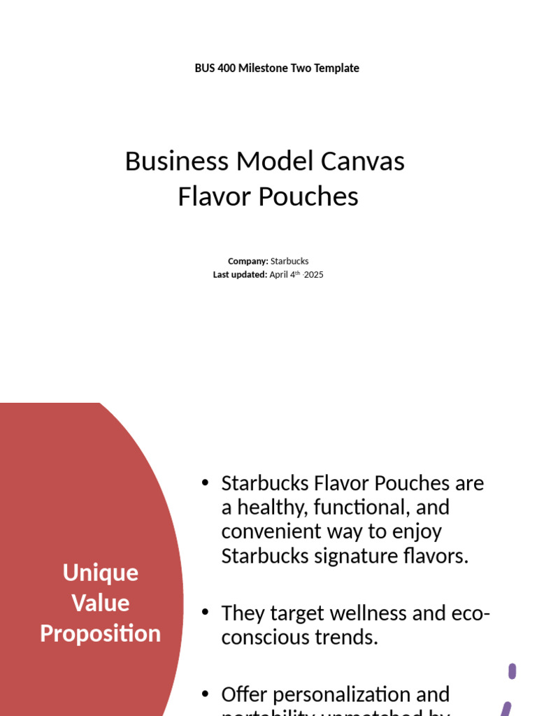 BUS 400 Milestone Two Template | PDF | Pricing | Starbucks