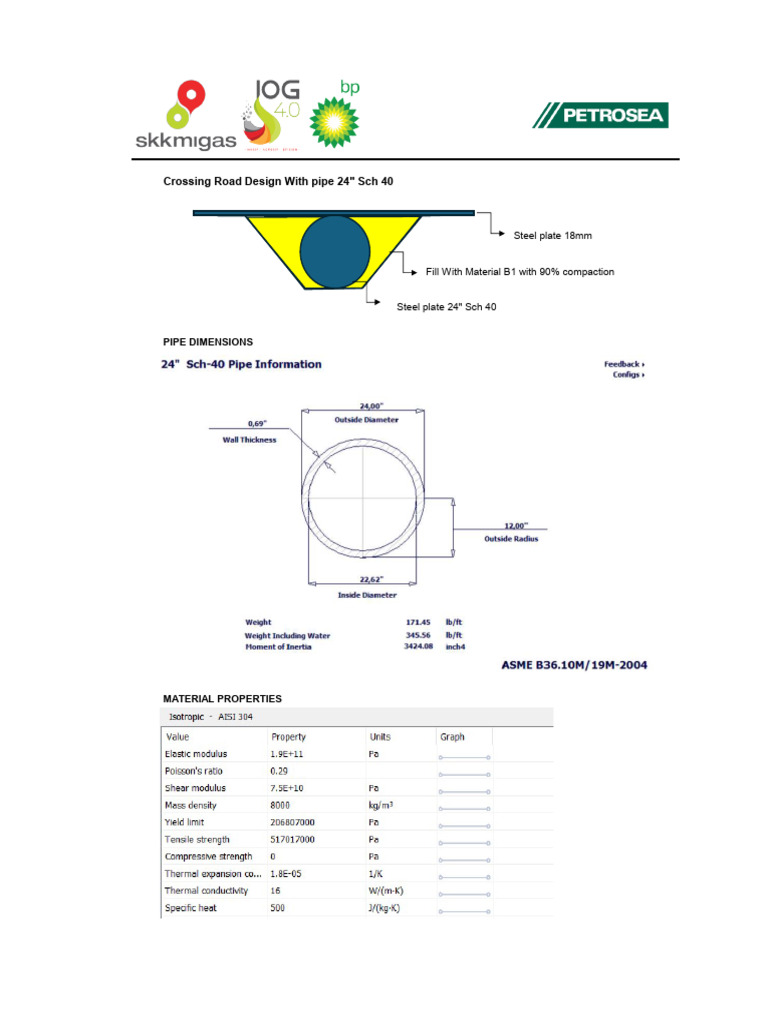 Underground Pipe Road Crossing Design | PDF