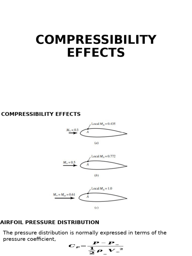 Compressibility Effects in Aerodynamics | PDF | Mechanical Engineering ...