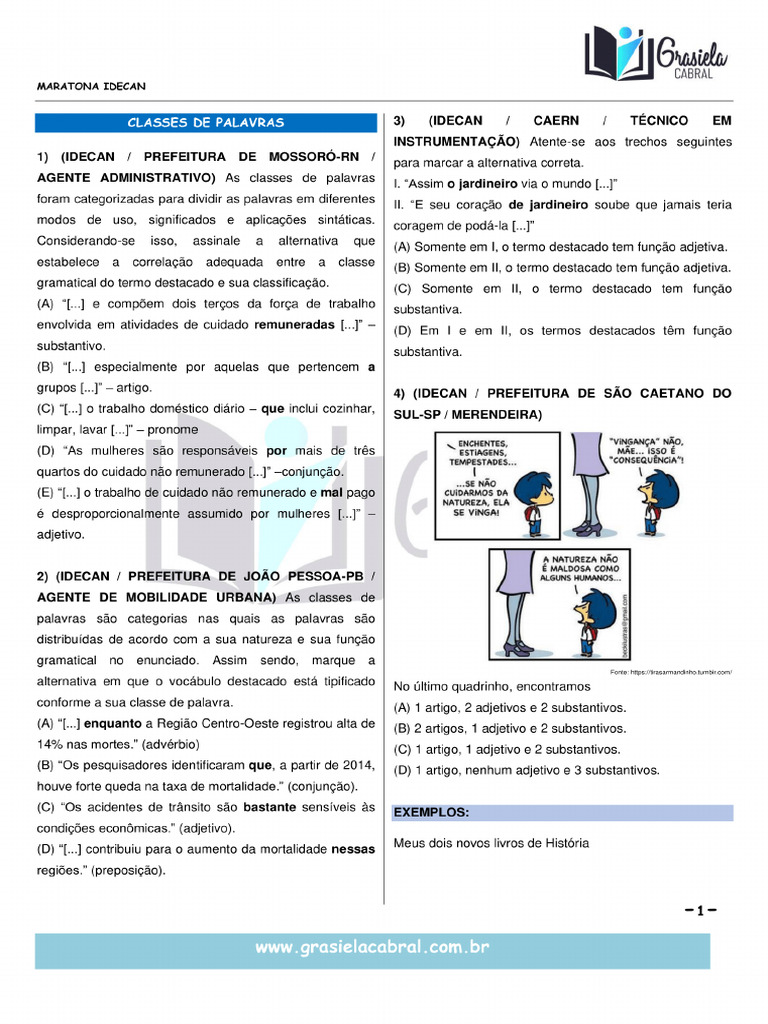 Maratona Idecan - Aula 5 | PDF