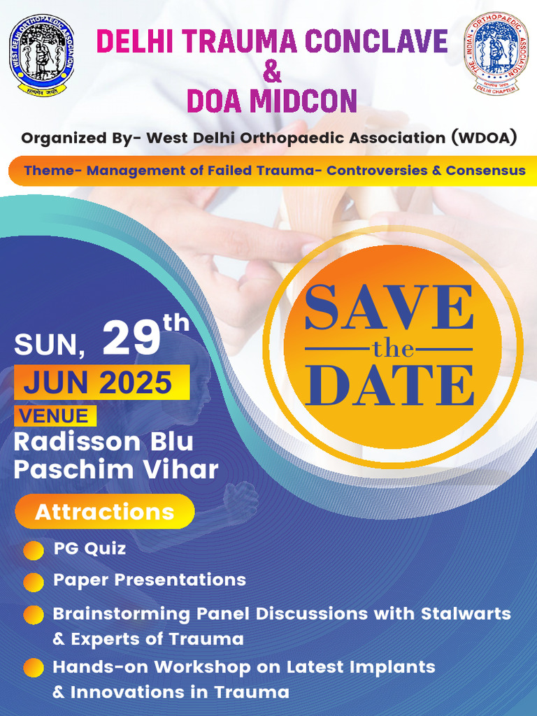 Delhi Trauma Conclave & Doa Midcon-1 | PDF