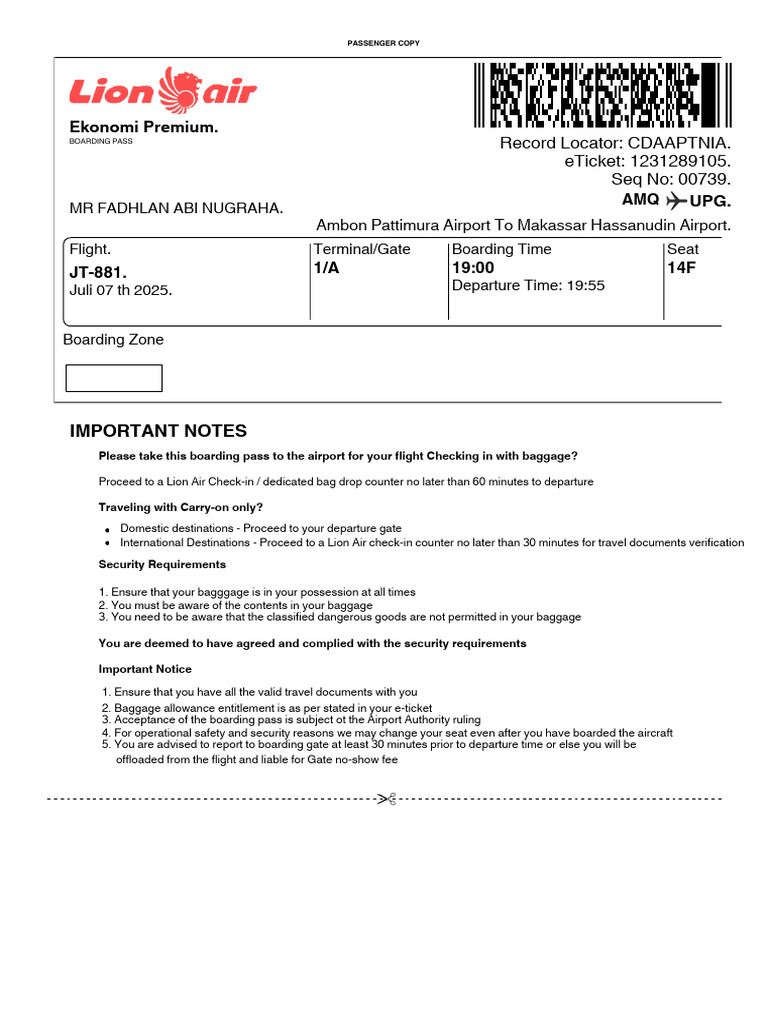 Boarding-Pass - PDF 20250707 161027 0000 | PDF | Aviation