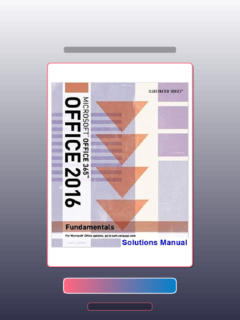 Illustrated Microsoft Office 365 and Office 2016 Fundamentals 1st ...