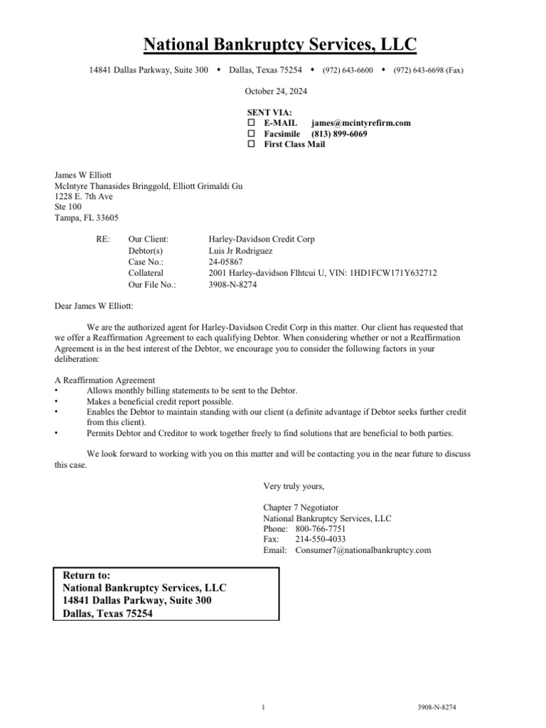 3908 N 8274 Reaffirmation Agreement | PDF | Debt | Credit Card
