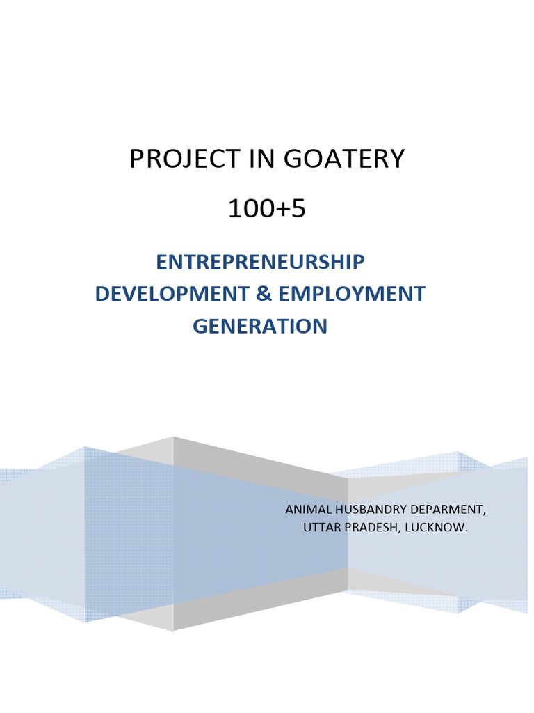 Goat Project Report 1005 | PDF | Goat | Agriculture