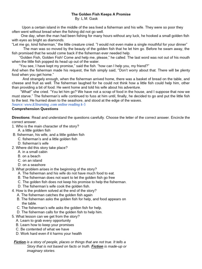 Activity Sheets 4th Quarter Grade 4 | PDF | Fantasy | Plot (Narrative)