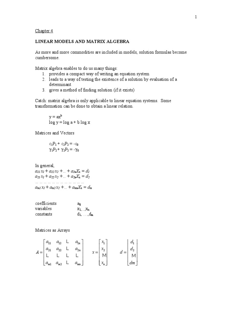 Chiang - Chapter 4 | PDF | Matrix (Mathematics) | Summation