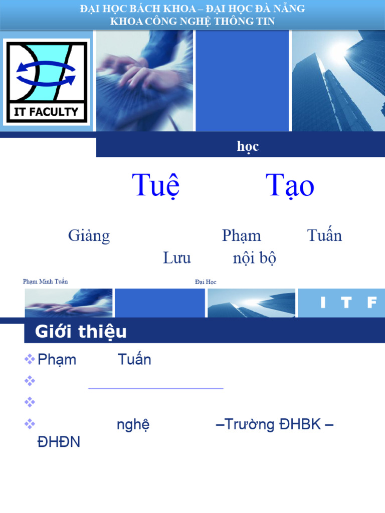 Bai Giang Mon Tri Tue Nhan Tao Pham Minh Tuan 726284 | PDF