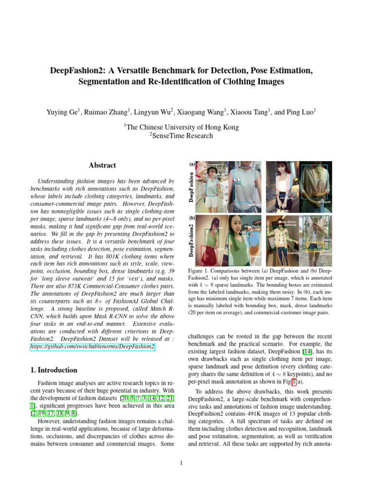 DeepFashion2 - A Versatile Benchmark For Detection, Pose Estimation ...