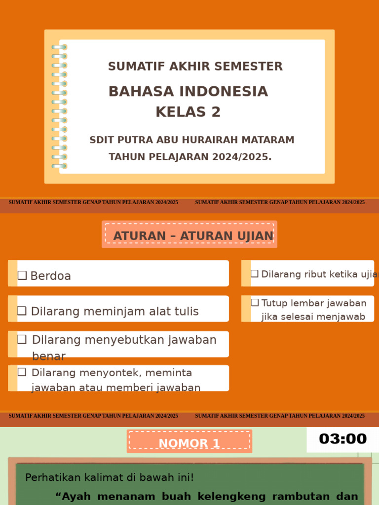 Kelas 2 Bhs Indonesia Sas Genap 2024-2025 | PDF
