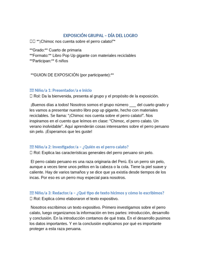 Chimoc y el perro calato en pop up | PDF | Perros