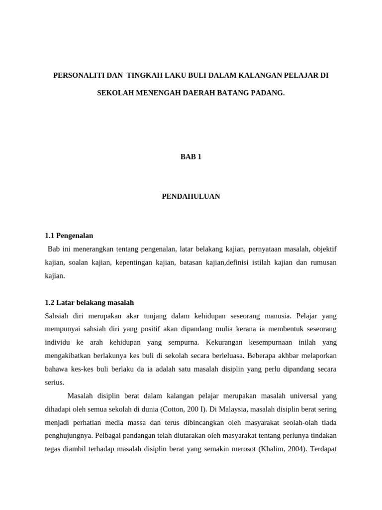 Contoh Buli | PDF