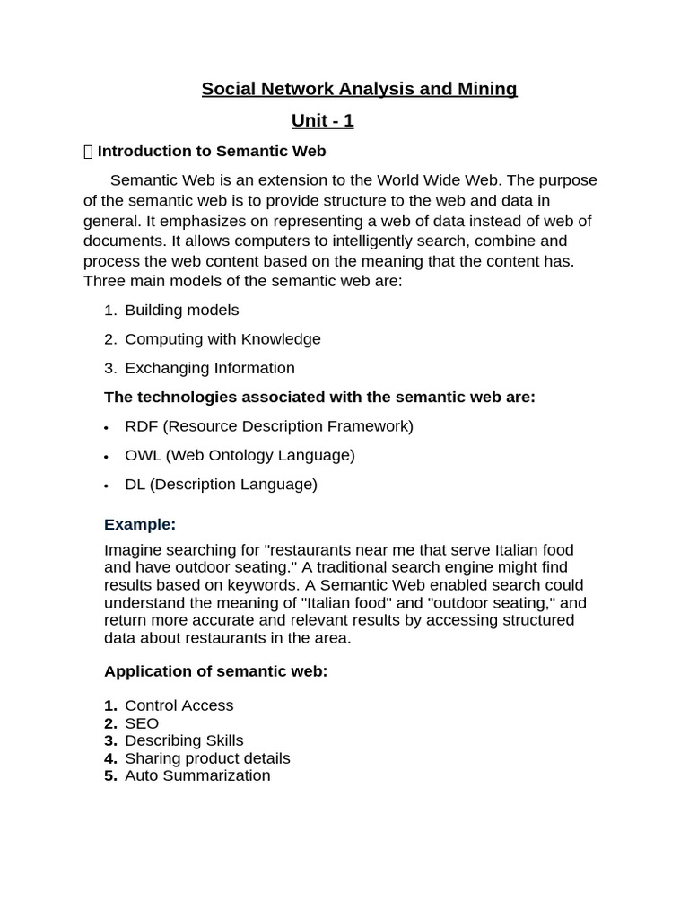 Social Network Analysis and Mining | PDF | Semantic Web | Resource Description Framework