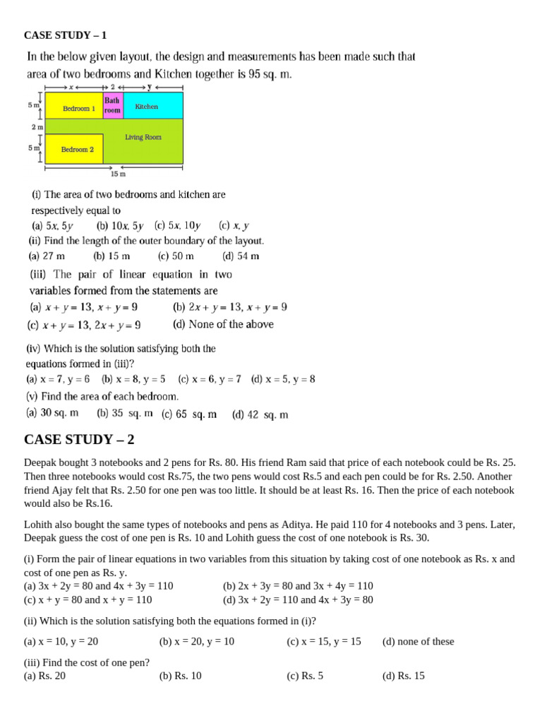 Grade 9 Case Study Questions | PDF | Dome | Mathematics