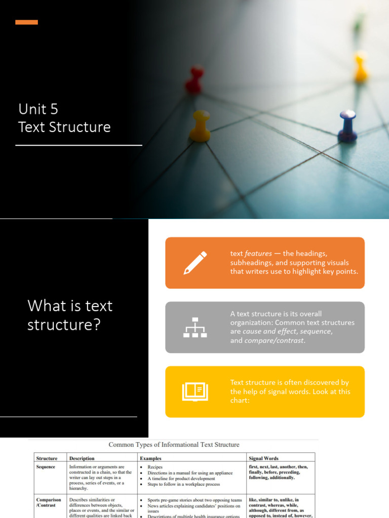 Unit 5 - Text Structure | PDF