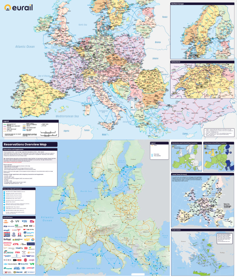 Eurail Map 2025 | PDF