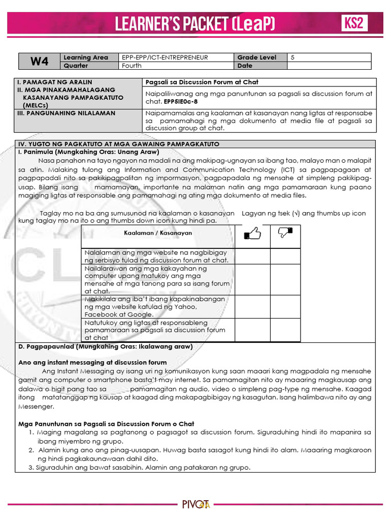 Q4 Elem ICT 5 Week4 | PDF