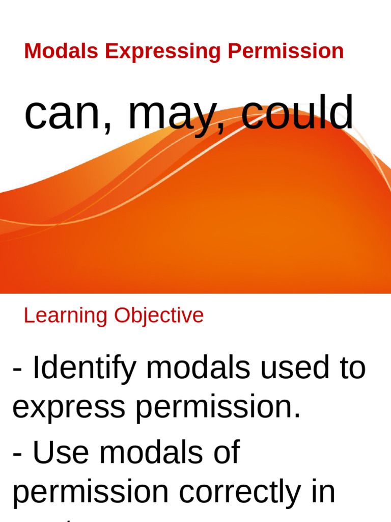 Understanding Modals of Permission | PDF
