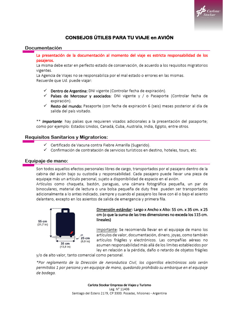 1695141384072consejos Útiles para Tu Viaje en AviÓn - Carlota Stockar ...