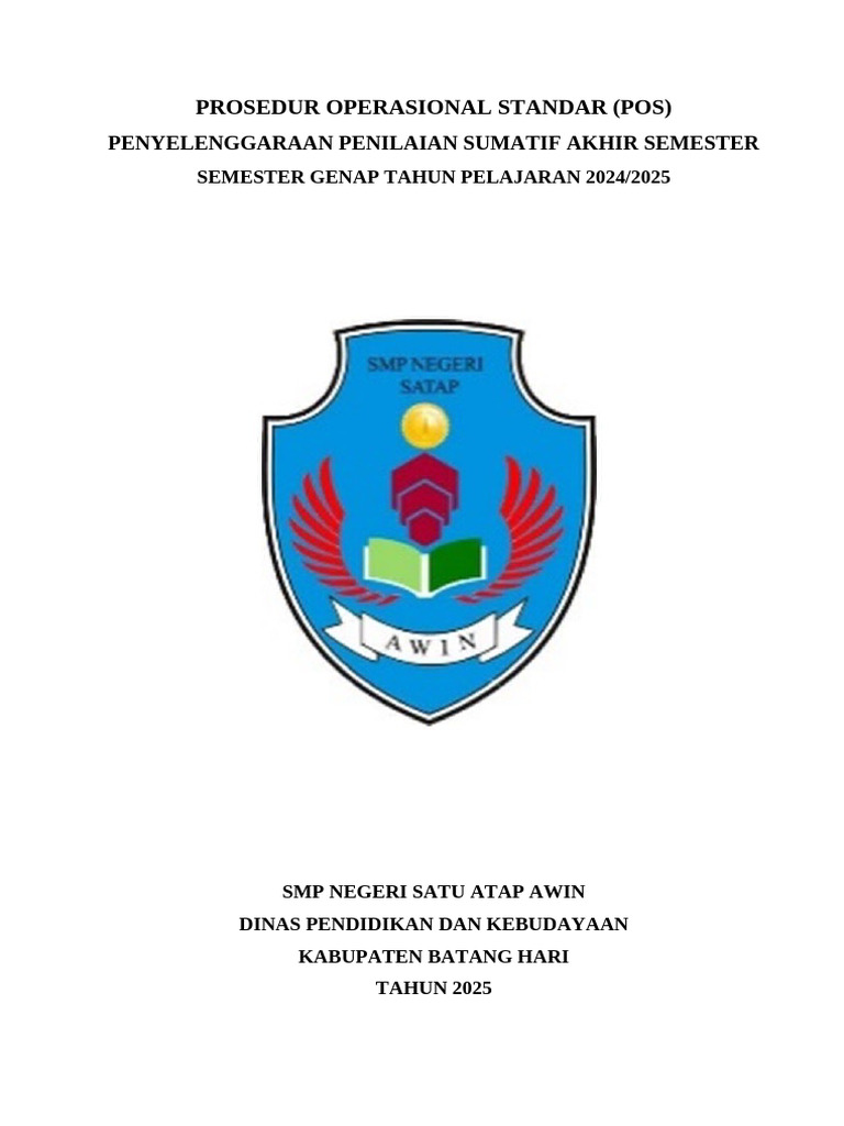 Pos Pas SMP Awin 2025 | PDF