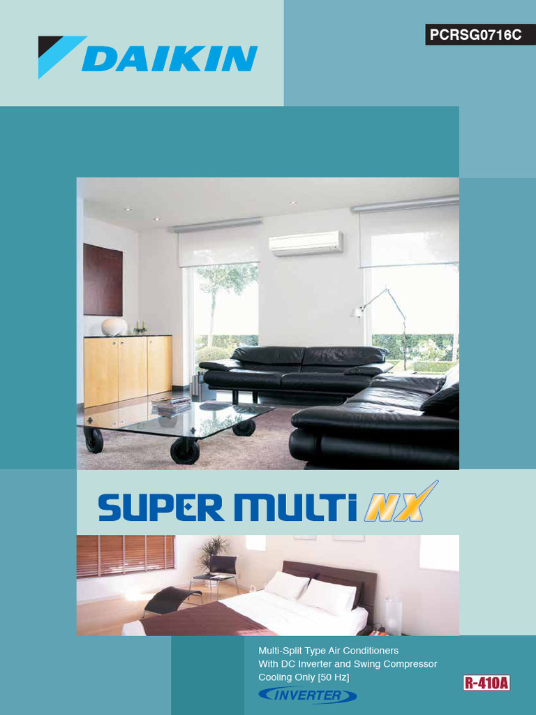 Inverter Super Multi NX R410A | PDF | Electric Motor | Air Conditioning