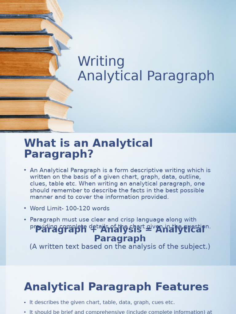 Writing An Analytical Paragr | PDF | Chart | Data