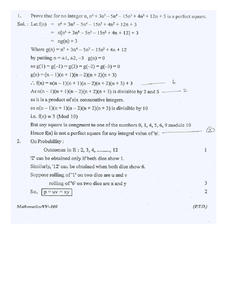 Math Handout High School | PDF