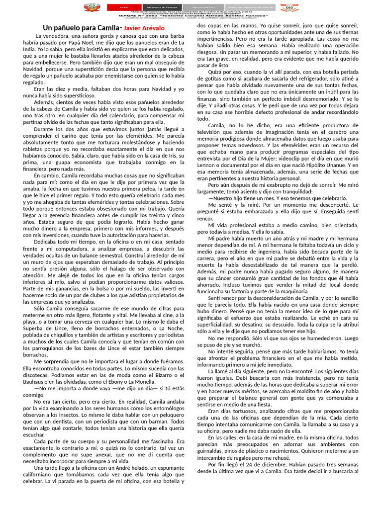 Un pañuelo y un amor olvidado | PDF