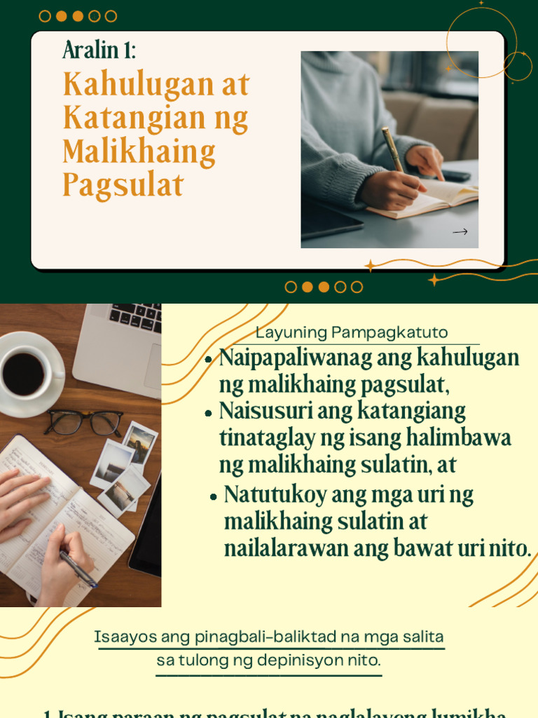 Kahulugan at Katangian NG Malikhaing Pagsulat 20250705 210637 0000 | PDF