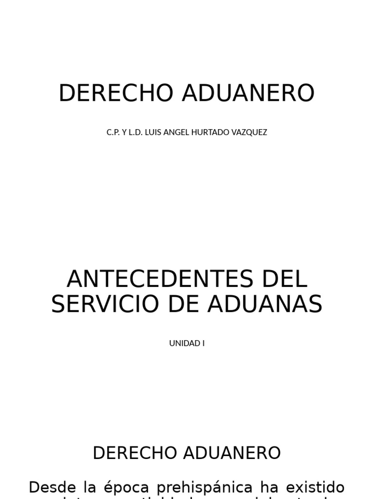Derecho Aduanero | PDF | aduana | Arancel