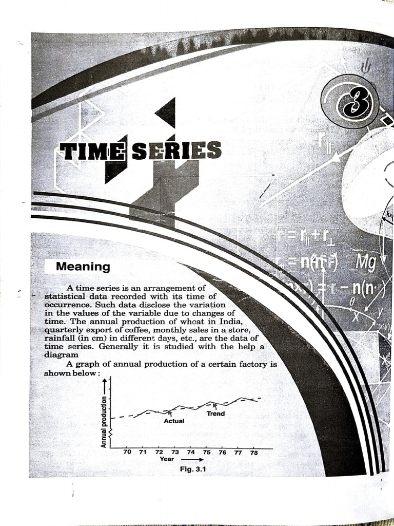 Business Statistics Time Series Notes | PDF