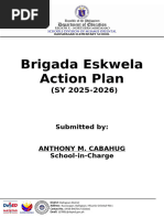 Brigada Eskwela Action Plan 2025-2026 | PDF | Learning