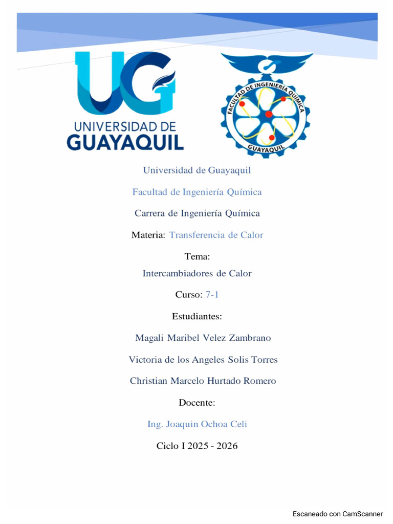 Tarea Grupal #2 Intercambiadores de Calor | PDF