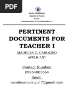 Teacher I Application Cover Page | PDF