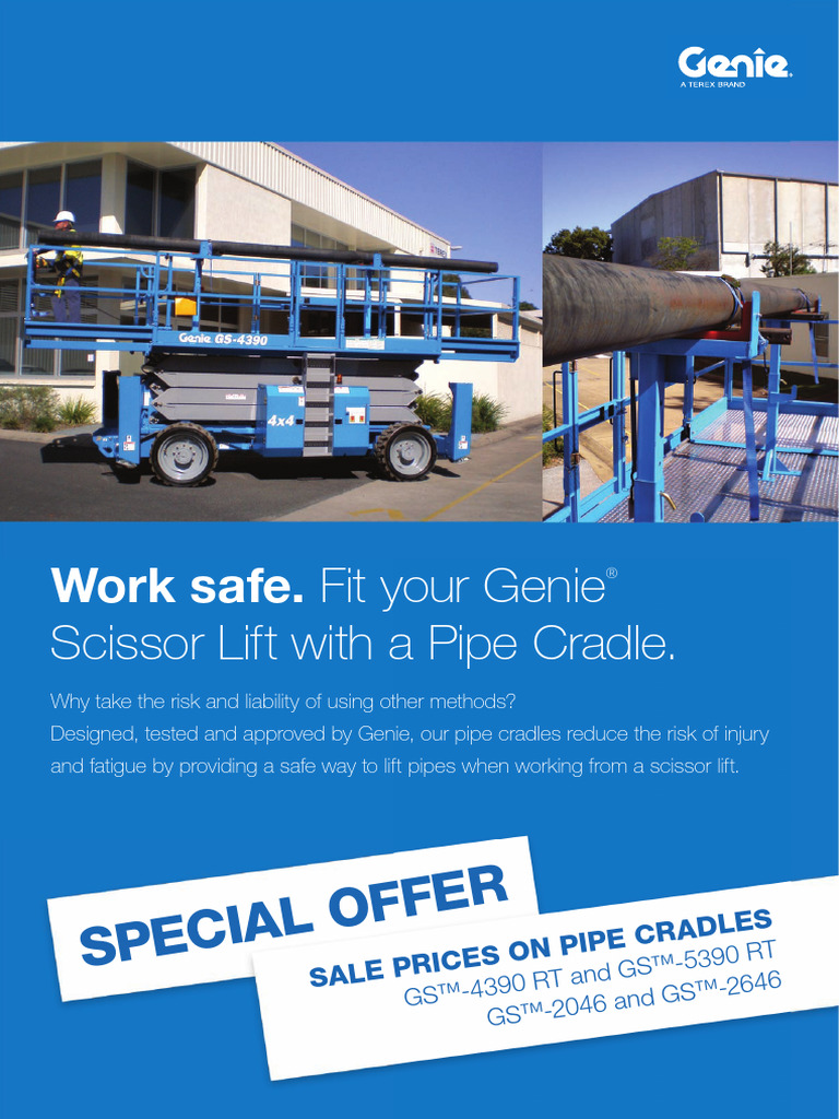 Work Safe Fit Your Genie Scissor Lift With A Pipe Cradle | PDF | Pipe ...