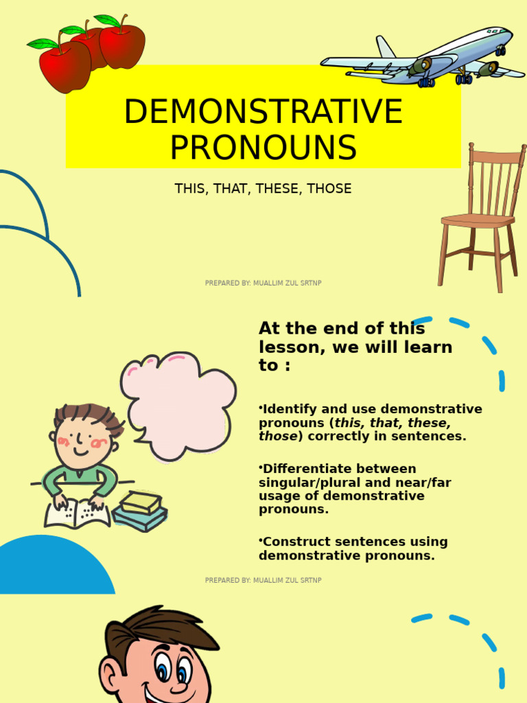 Demonstrative Pronouns | PDF | Languages | Foreign Language Studies