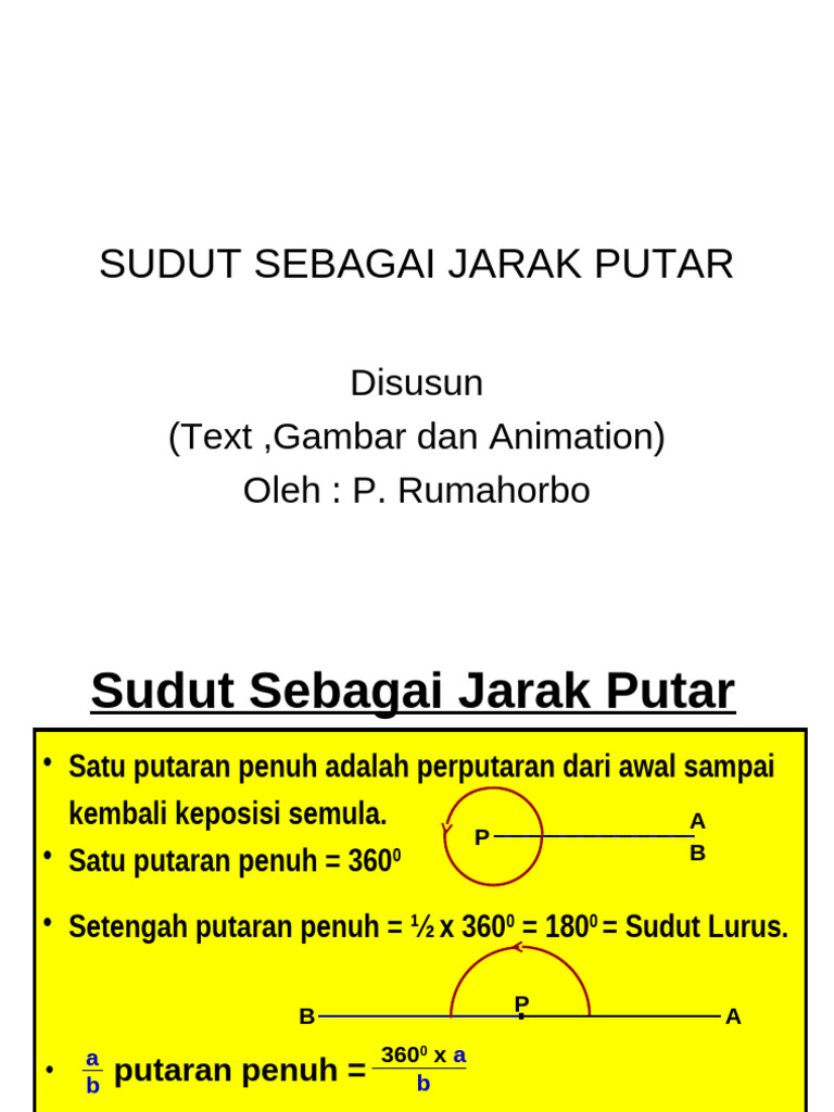 7 PPT Sudut | PDF