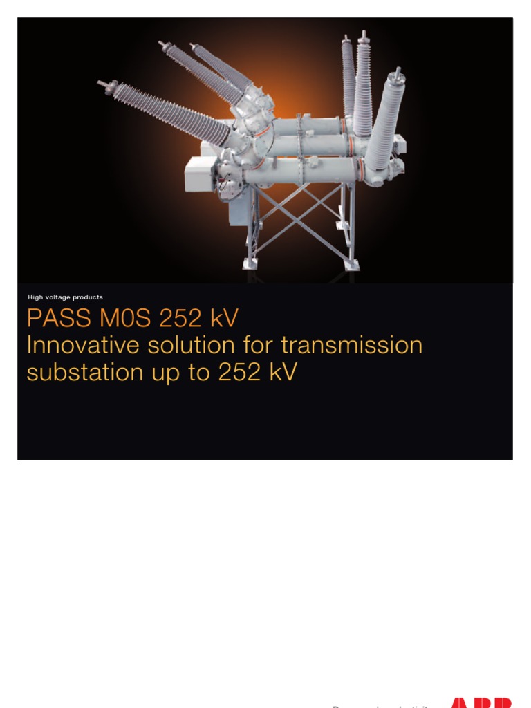 PASS M0S 252 KV: Innovative Solution For Transmission Substation Up To ...