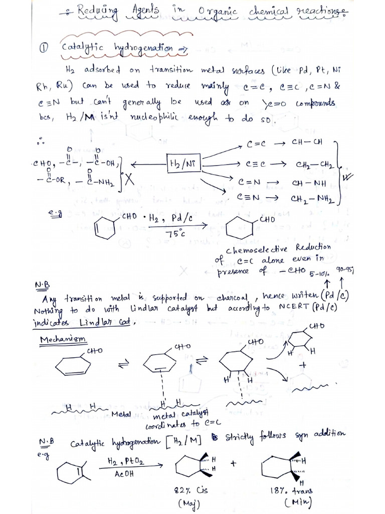 Reducing Agent in Organic Chemical RXN | PDF