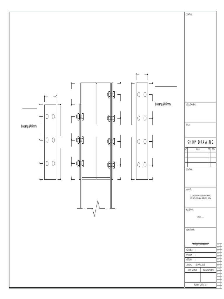 Plat Joint Tiang | PDF