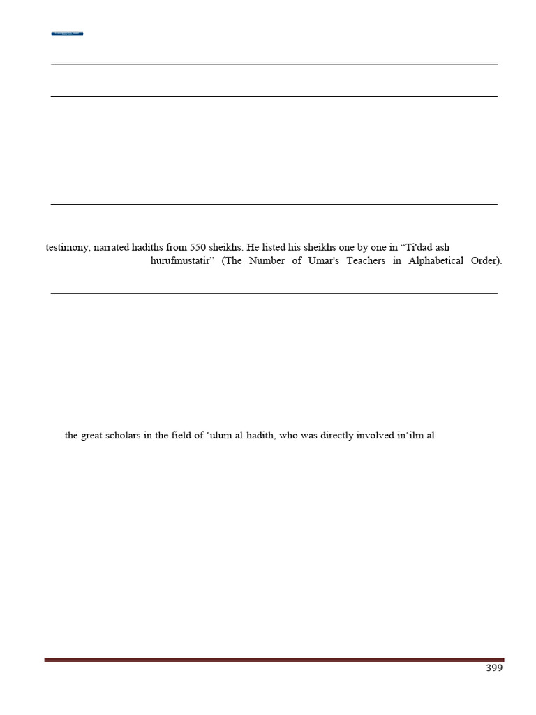 Abu Hafs Nasafi and Science of Hadith | PDF | Hadith | Muhammad