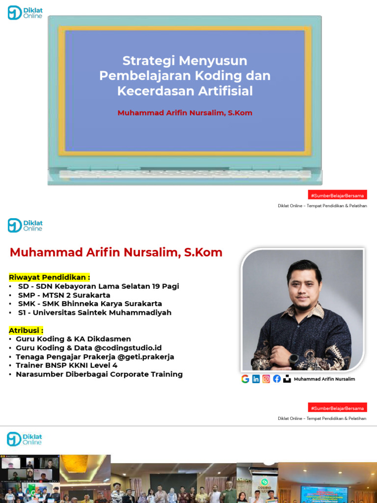 DAY 3 - Strategi Menyusun Pembelajaran Koding Dan Kecerdasan Artifisial ...