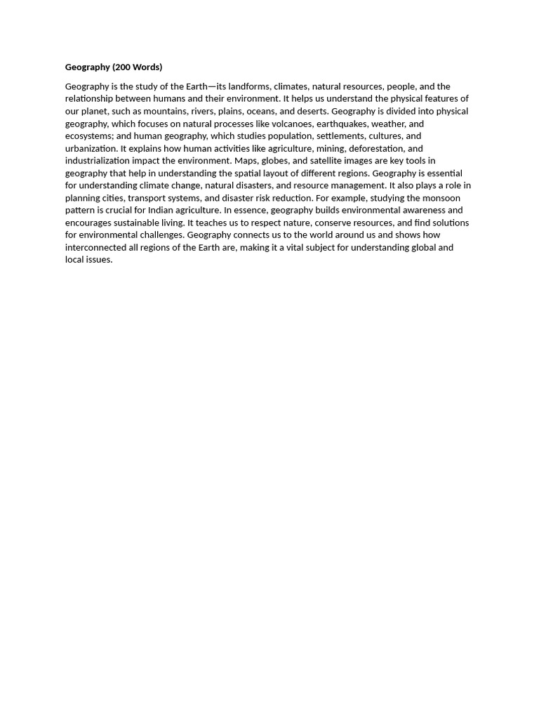 Geography | PDF